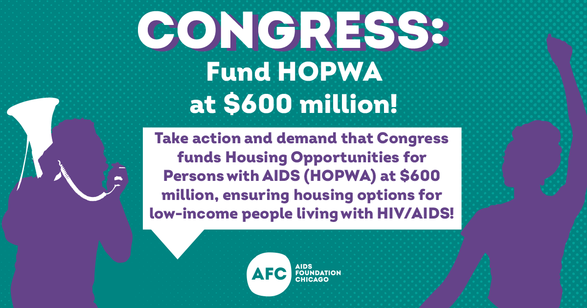 Congress: Fund HOPWA at $600 Million!