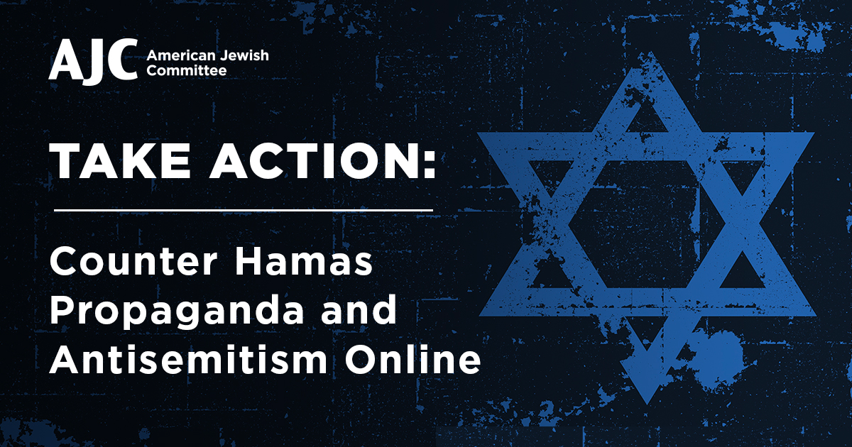 TAKE ACTION: Counter Hamas Propaganda and Antisemitism Online