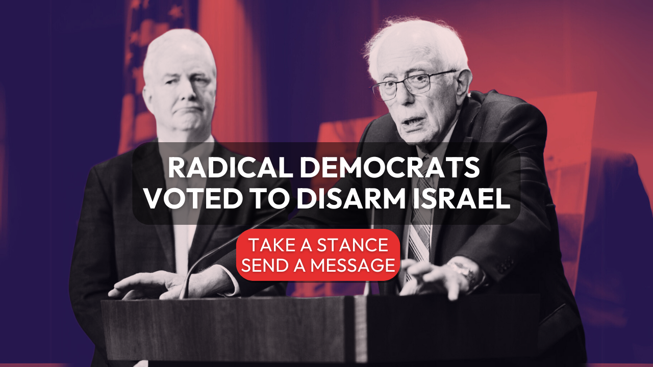 RADICAL DEMOCRATS VOTED TO DISARM ISRAEL